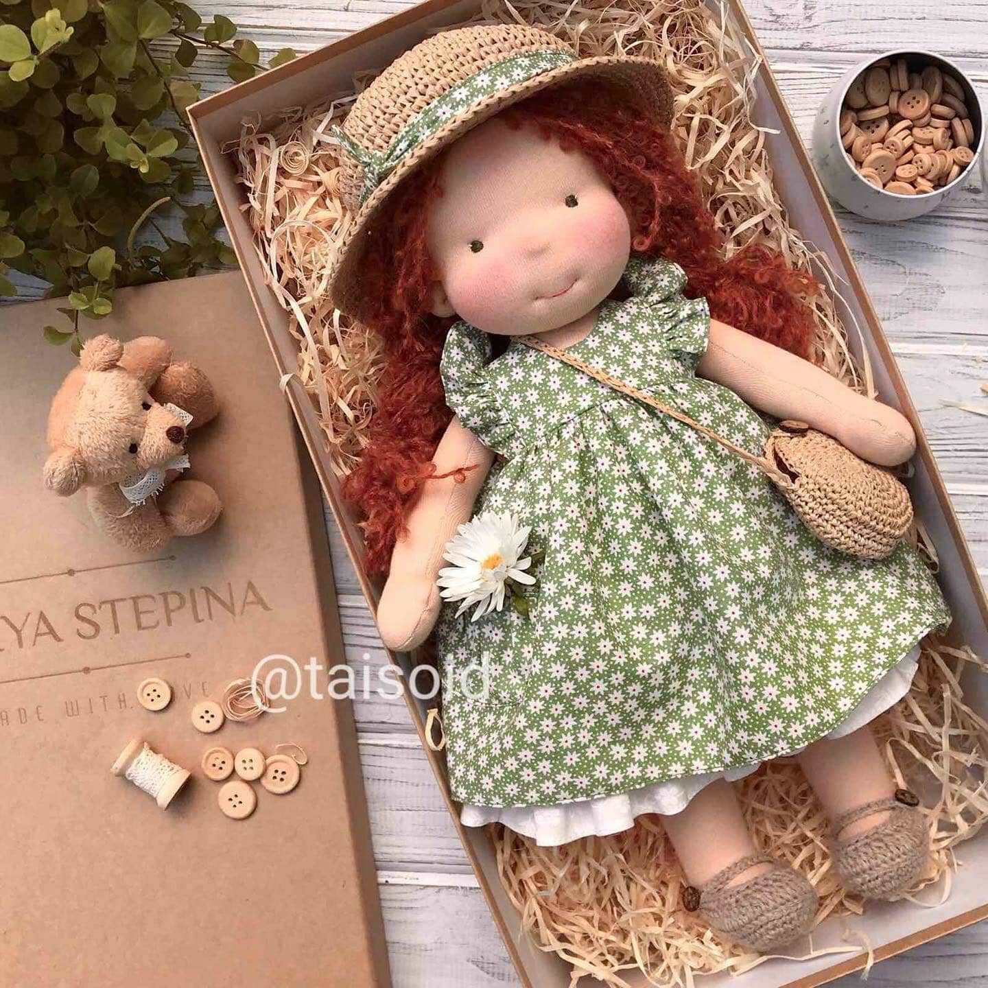 Хлопковая кукла Вальдорфская кукла кукла Waldorfdoll мини кукла ручной работы DIY Вальдорф