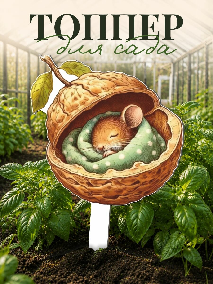 Фигурки для сада Мышка в орешке