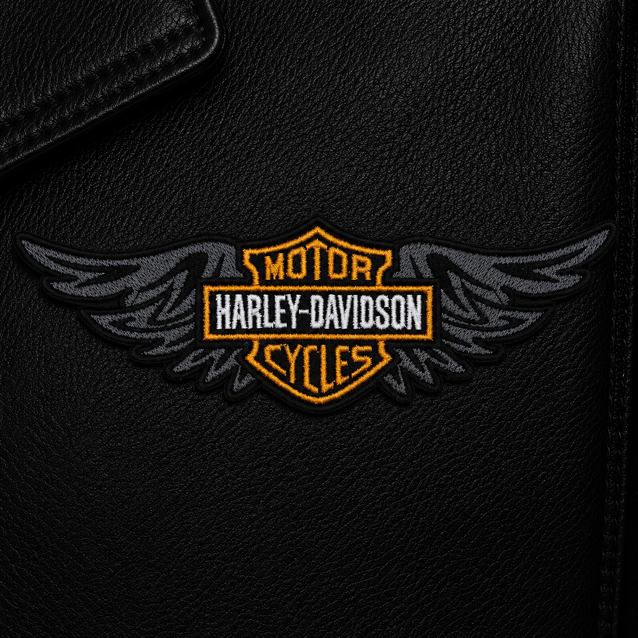 Нашивка, патч, шеврон "Harley Davidson. Крылья" 185x55mm PTC268