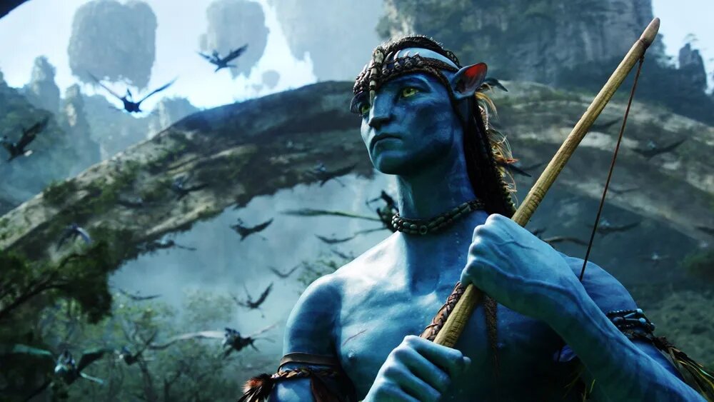 Деревянные пазлы 1000 элементов, подарочная упаковка,50x75cm, кино Аватар/Avatar, подарочный набор для взрослых, продвинутый уровень сборки 5-10.