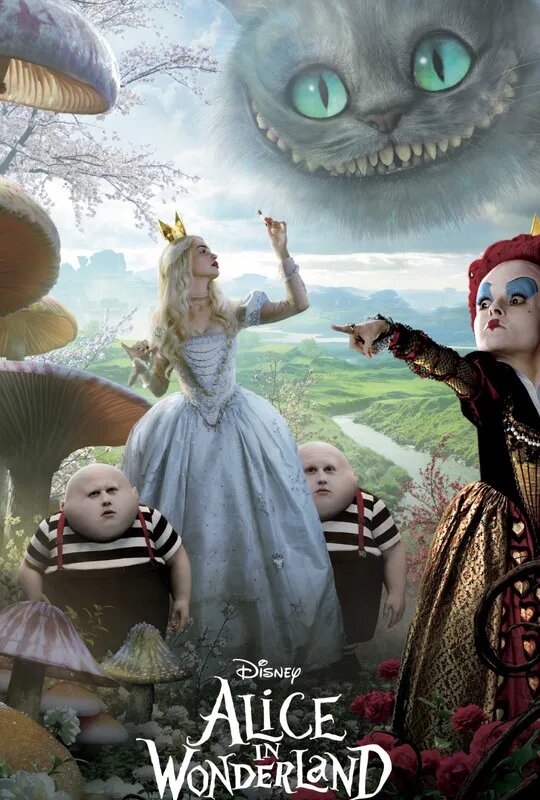 Деревянные пазлы 1000 элементов, подарочная упаковка,50x75cm, Alice in Wonderland/Алиса в стране чудес, подарочный набор для взрослых, продвинутый уровень сборки 5-10.