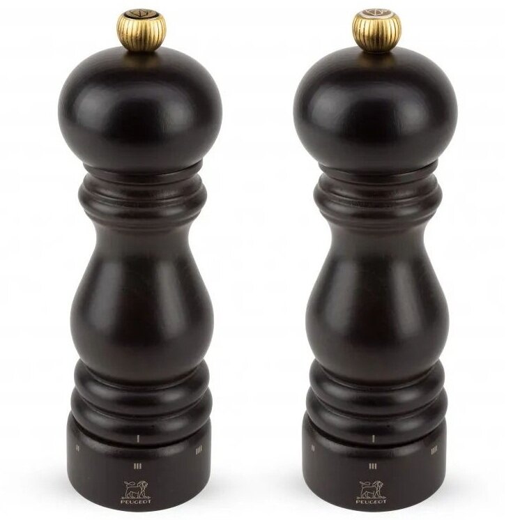 Набор мельниц Peugeot Paris u'Select Duo de moulins à poivre et à sel manuels en bois chocolat 2/2346100