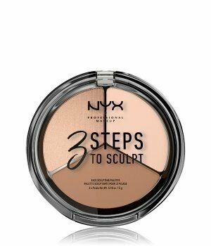 Professional Makeup 3 Steps to Sculpt Face Sculpting Palette 01 Fair набор для контуринга