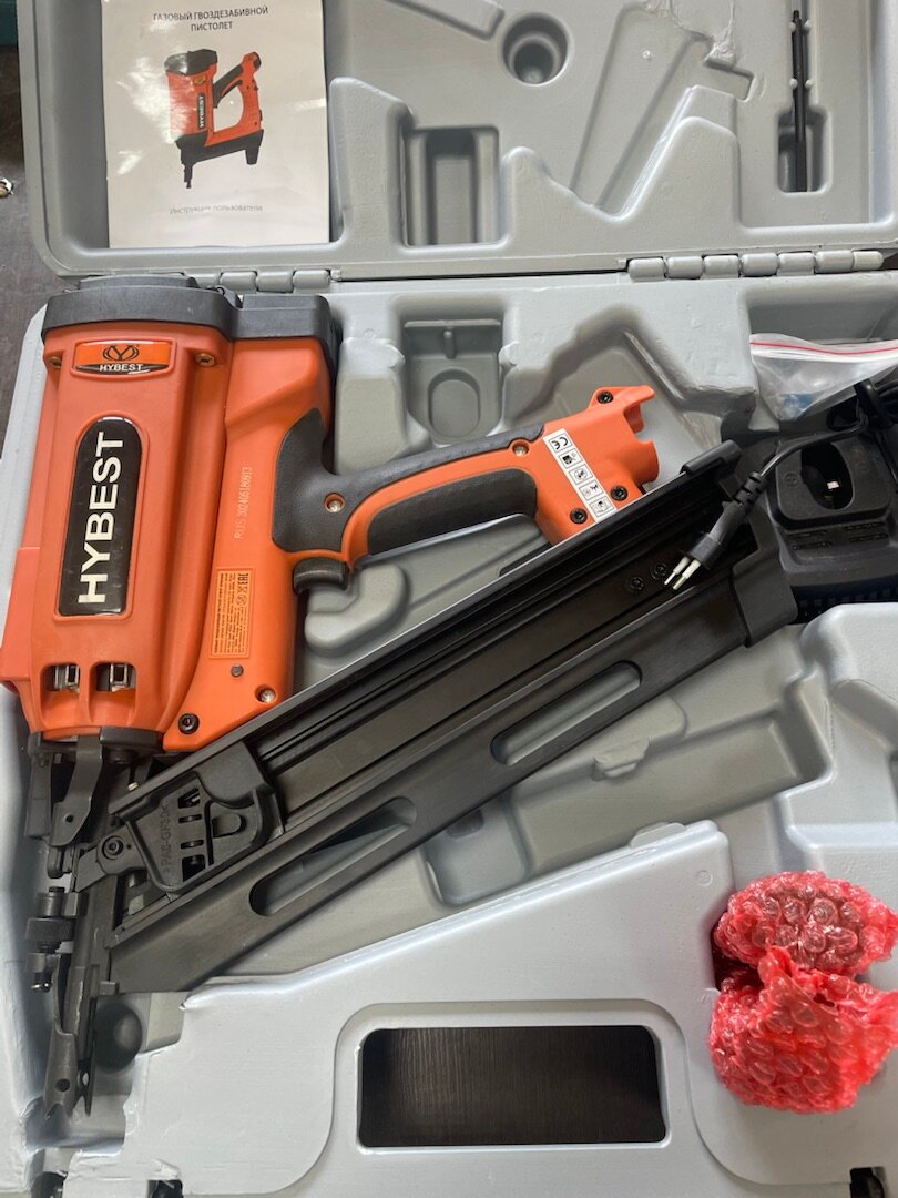 Газовый гвоздезабивной пистолет HYBEST GFN3490