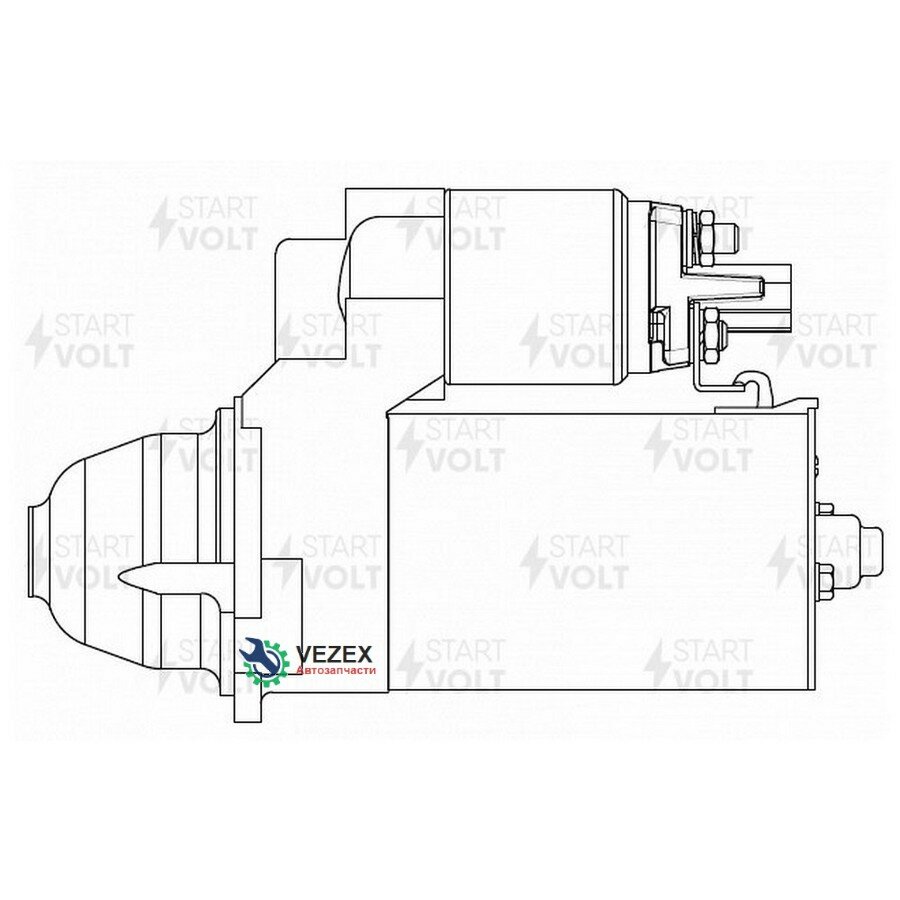 STARTVOLT LST 0841 Стартер для а/м Kia Ceed (06-)/Hyundai i30 (07-) (Start-Stop) 1.4i/1.6i 1,4кВт (LSt 0841)