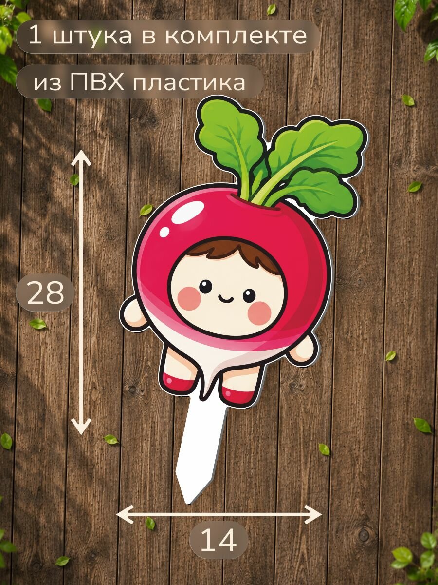 Фигурки для сада Редиска — фото 1