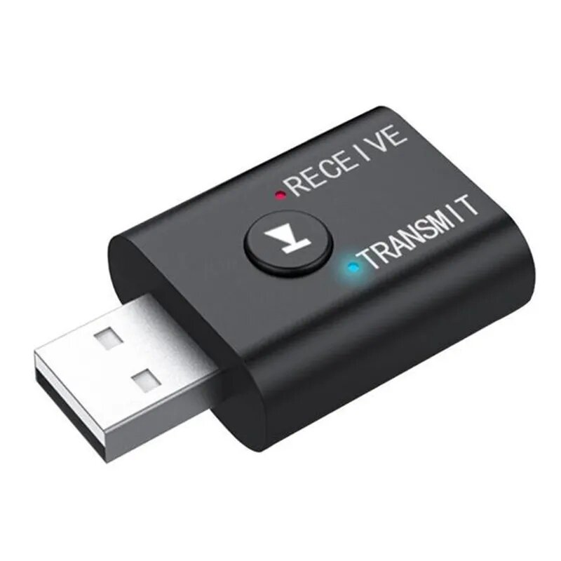 2-в-1 USB Bluetooth аудио передатчик приемник адаптер HiFi беспроводной с 3,5 мм AUX кабелем для ТВ ПК автомобиля