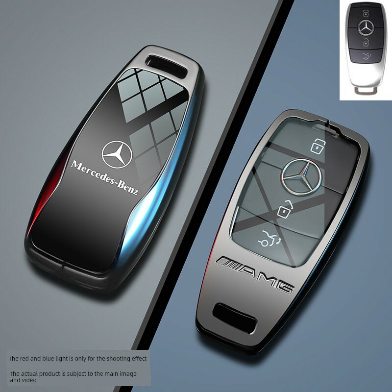 Крышка для ключа Mercedes-Benz с однокомпонентной оболочкой градиентного черного чернильного оттенка для моделей