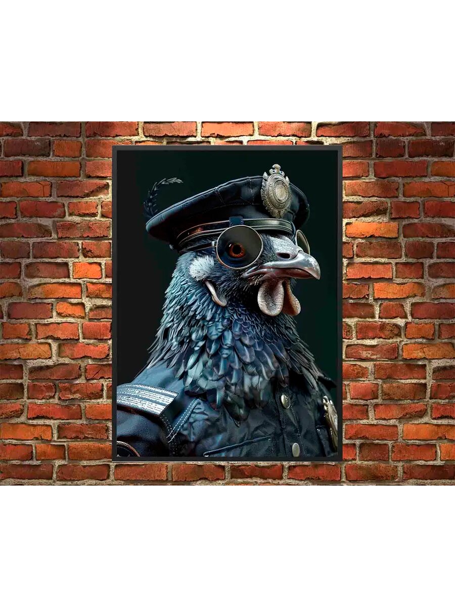 Курица-птица-полицейский 2, Плакат 30x42см