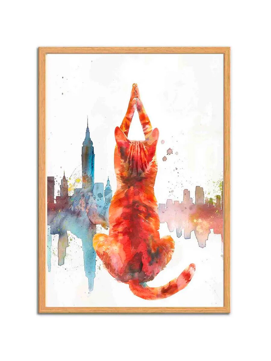 Као Мани Кошачья Йога 3, Плакат 30x42см