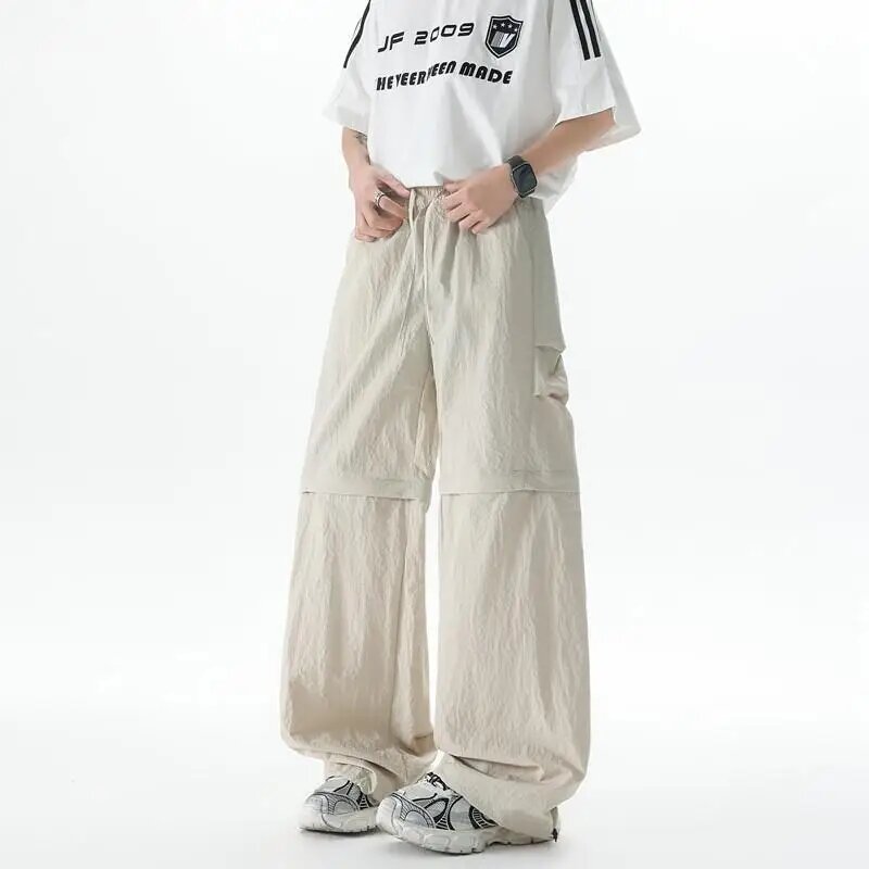 Зeeshant трансформируемые брюки-карго из полиэстера 2-в-1 4XL, Gray Cargo Pants Men