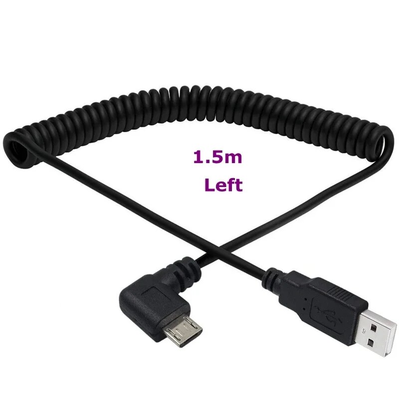 Micro USB кабель 1.5м, Left