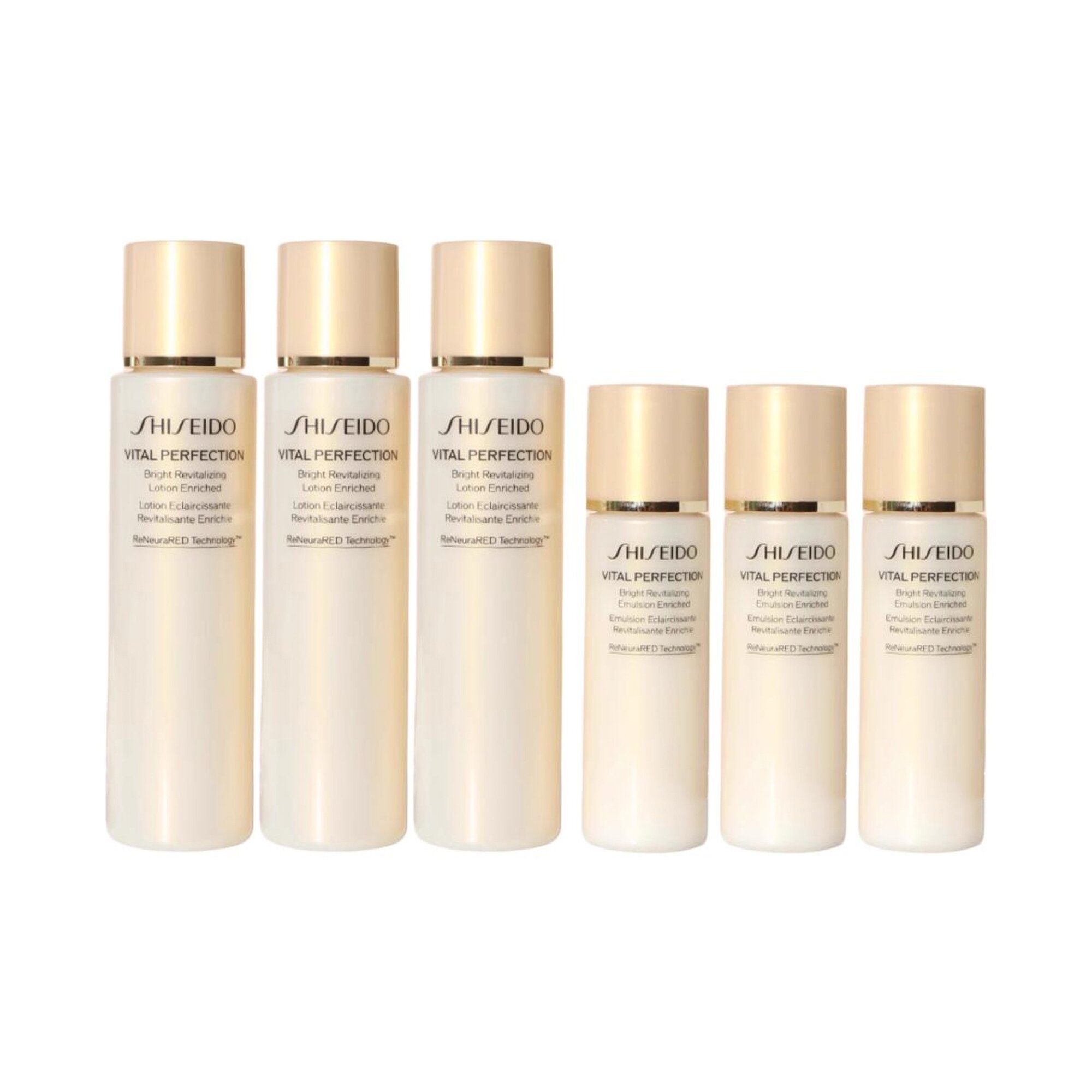 SHISEIDO Sample Set Тонива и Нефритовый Укрепляющий и Осветляющий Увлажняющий и Питающий Эмульсионный Текстура