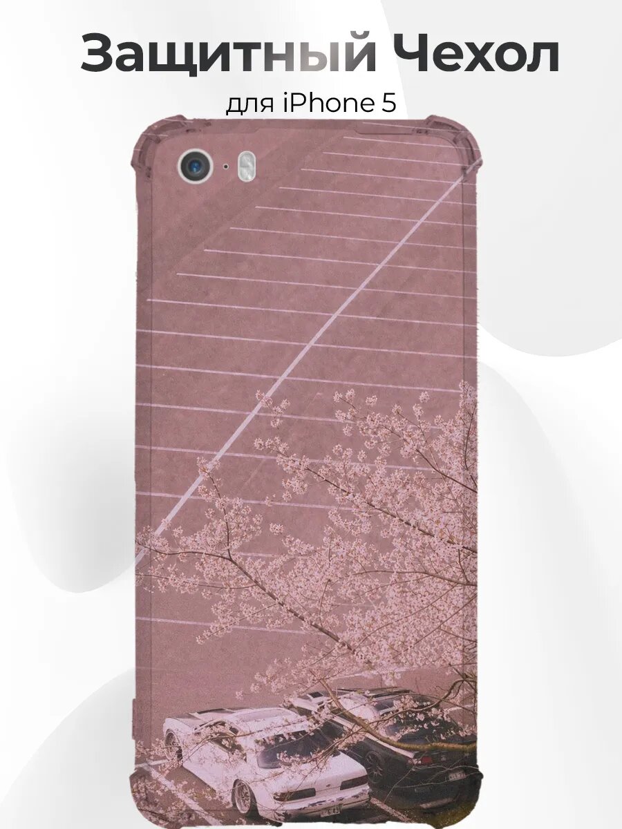 Чехол для iPhone 5/5s Silvia S13 под сакурой