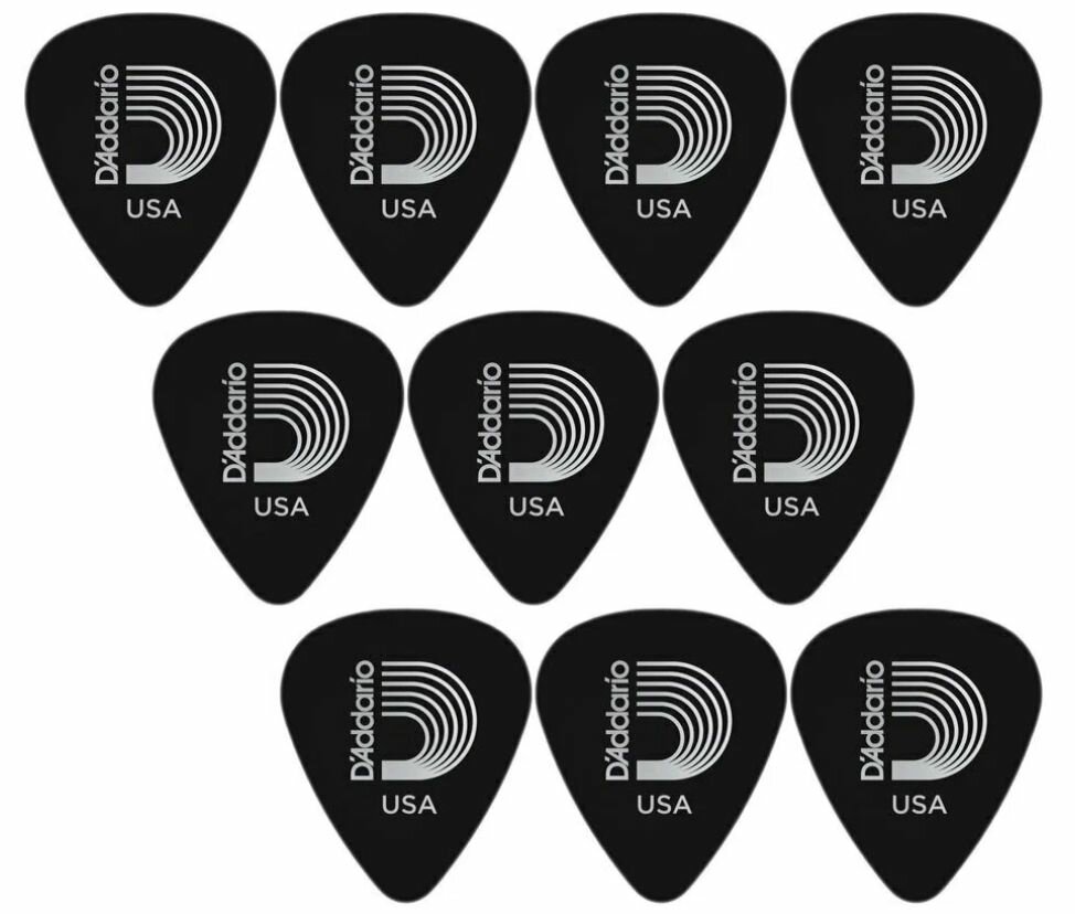 Набор медиаторов 1,00mm PLANET WAVES 1CBK6-10 Heavy, 10шт, чёрный, Standard