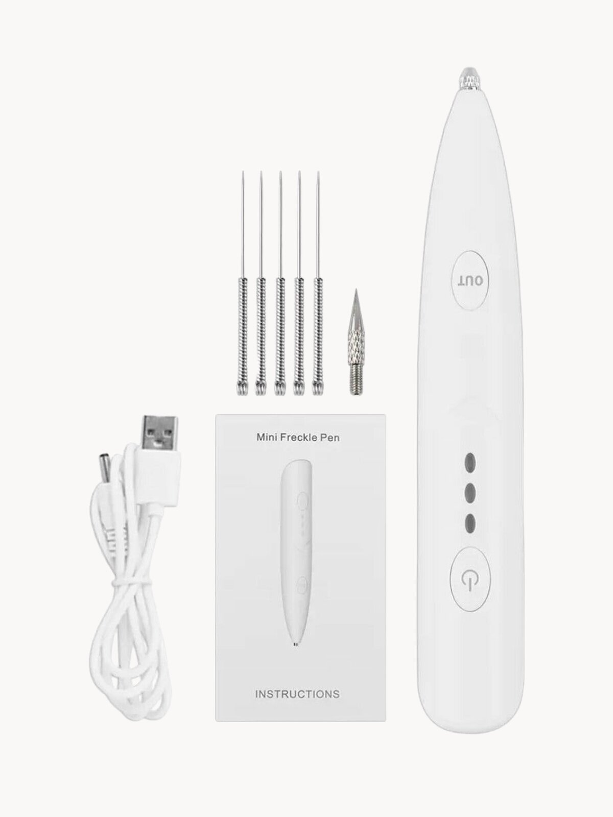 Косметический аппарат для удаления папиллом (плазменная ручка). Иглы в комплекте.