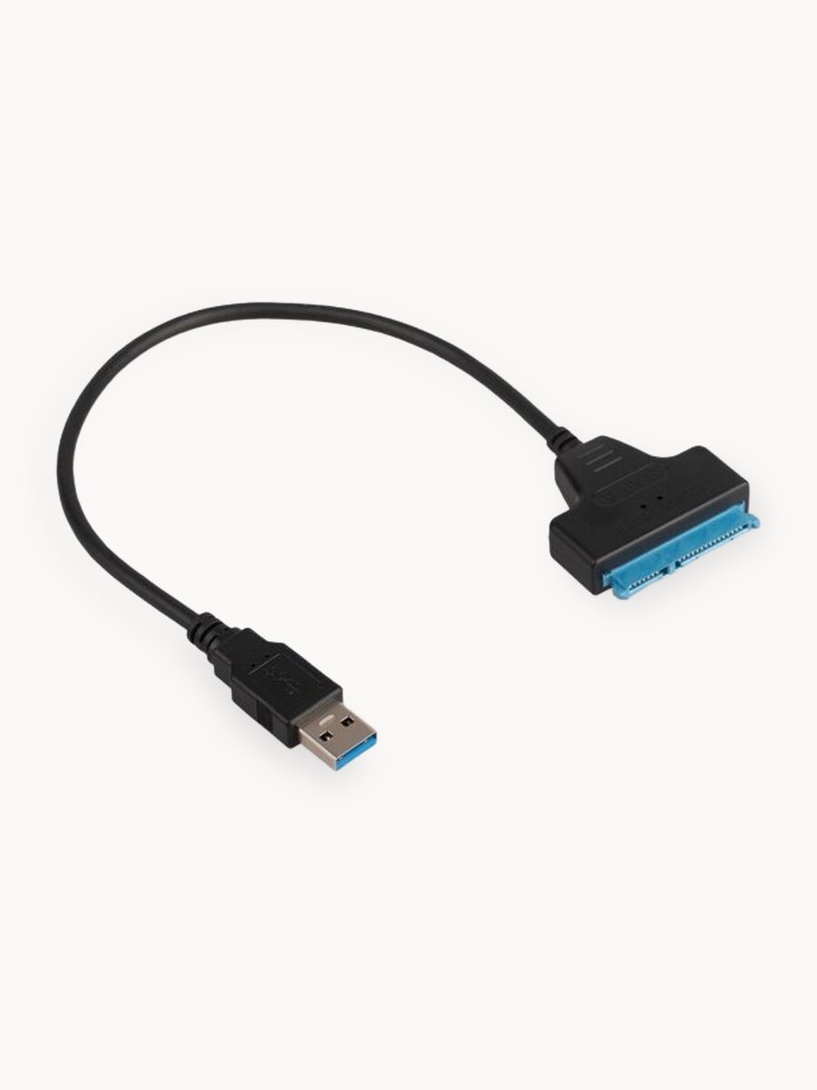 Адаптер Cablexpert USB3.2 Gen1 на SATA 2.5" HDD/SSD Sata3, 5 Гбит/с, длина 0.3м, пакет (A-USB3-SATA3-2.5)