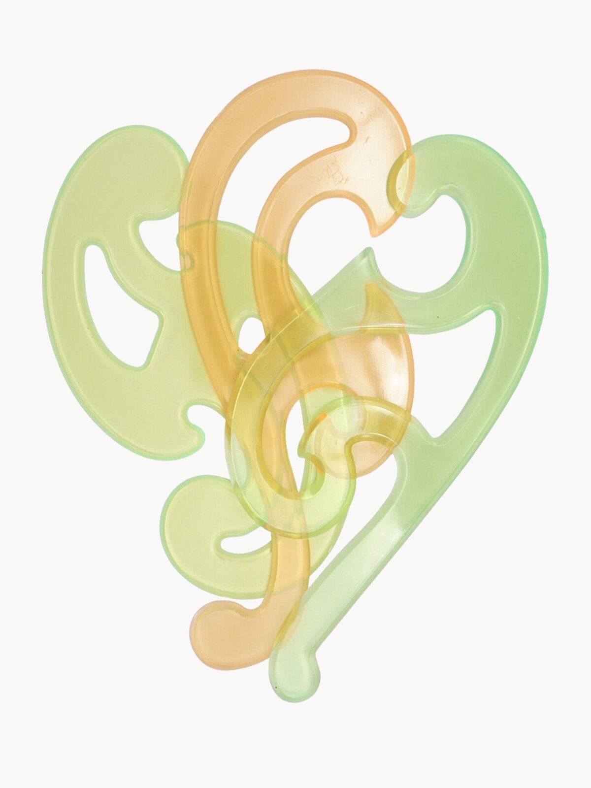 Лекала портновские прозрачные, набор 3 шт, 16,5х7 см, пластик, Рантис