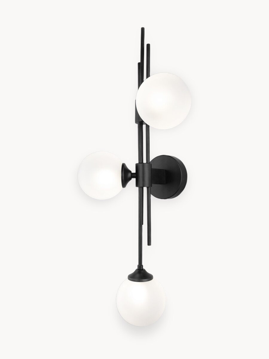 Бра / Настенный светильник Eurosvet Volver 50383/3, G9, 3*40 Вт, цвет черный