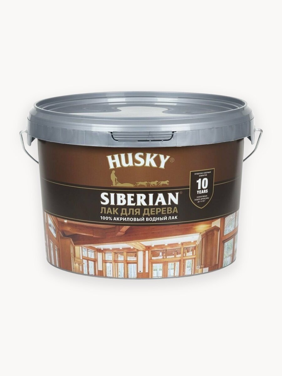 HUSKY SIBERIAN Акриловый лак для дерева 2,5 л