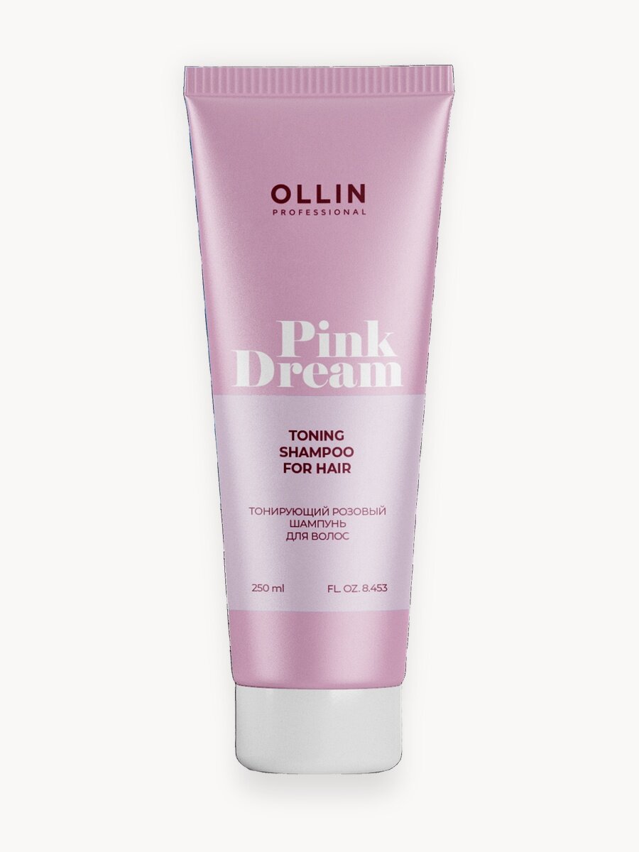 OLLIN / Pink Dream – Тонирующий розовый шампунь для волос, 250 мл