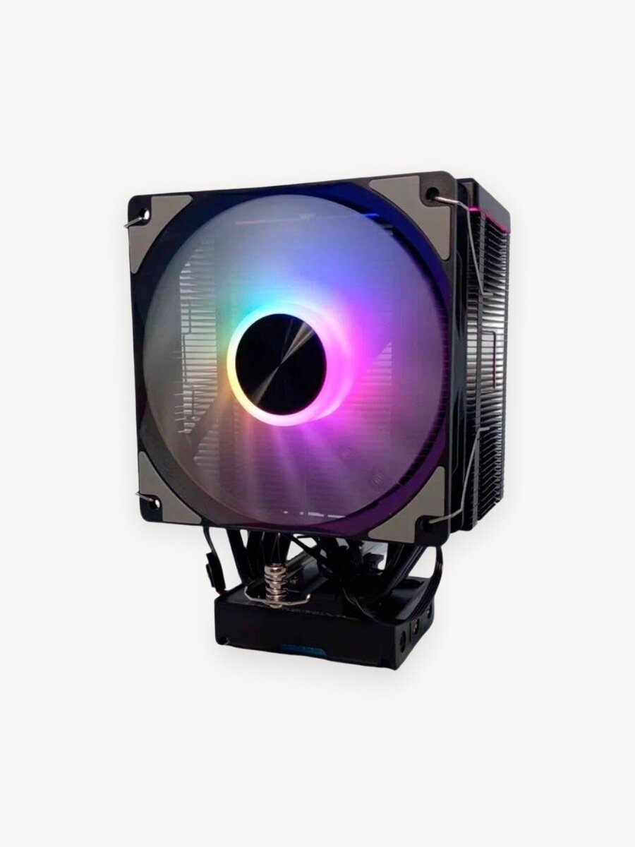 Кулер вентилятор башенный Snowman (Снеговик) MT620 для процессора c RGB подсветкой