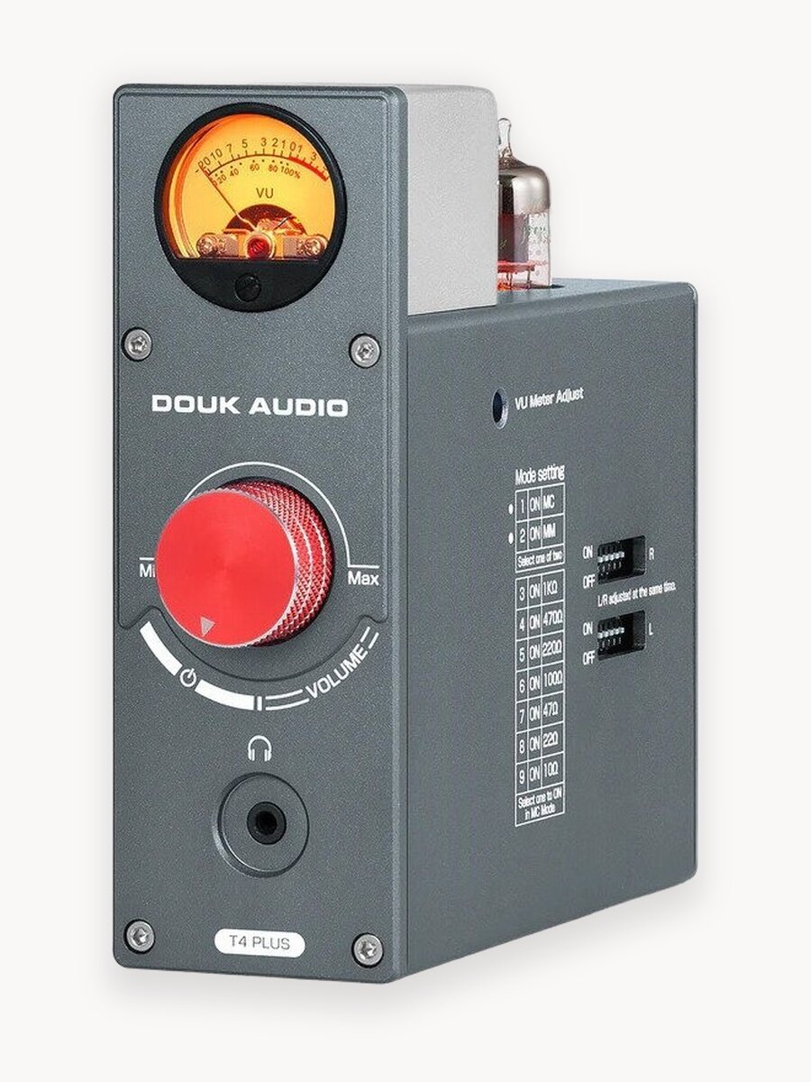 Ламповый предусилитель c фонокорректором MM/MC Douk Audio T4 Plus