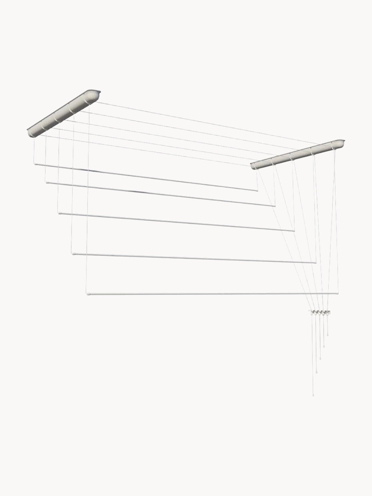 Сушилка для белья потолочная лиана 160 см белая СП-004 стальная