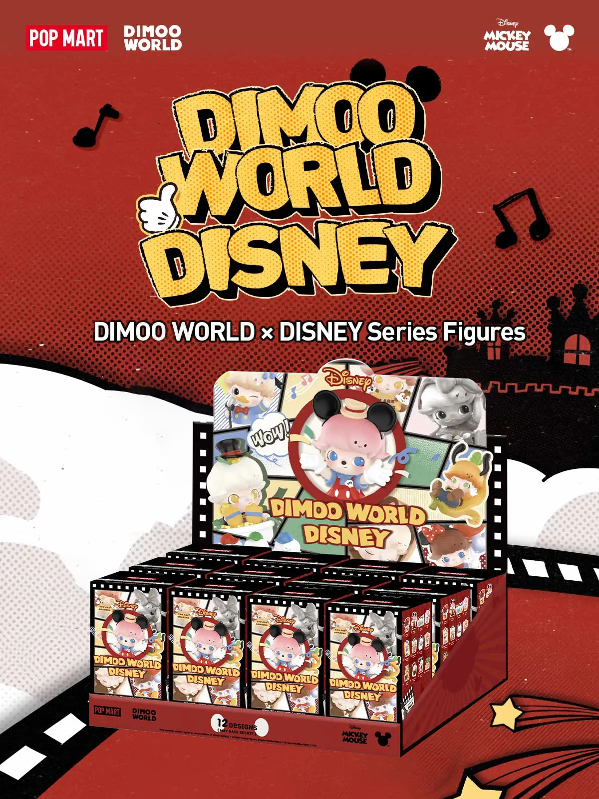 Коллекционная фигурка Pop Mart DIMOO WORLD x DISNEY Series Figures