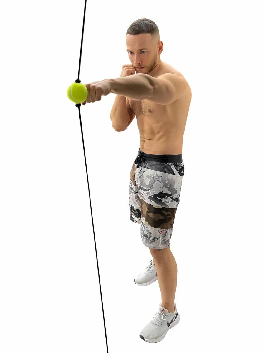 Файтбол мяч на резинке для бокса и единоборств