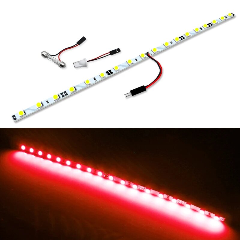 IJDM CANbus без Ошибок T10 W5W Светодиодная лента светильник совместима с Audi BMW Ford и т. Красный