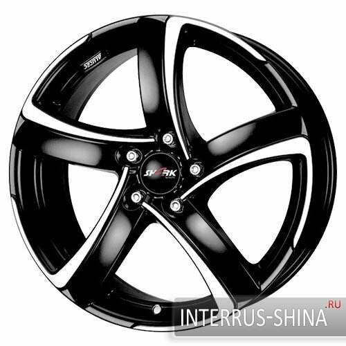 Колесный диск Alutec Shark 7.5x17 5x100 ET35 D63.3 Racing Black Front Polished