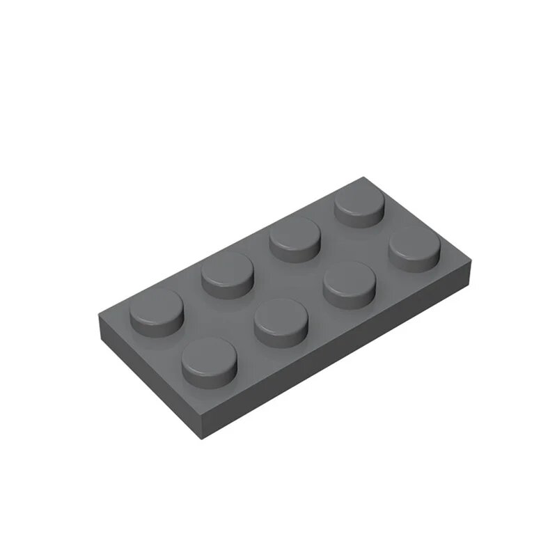 Серый LEGO блок 2x4