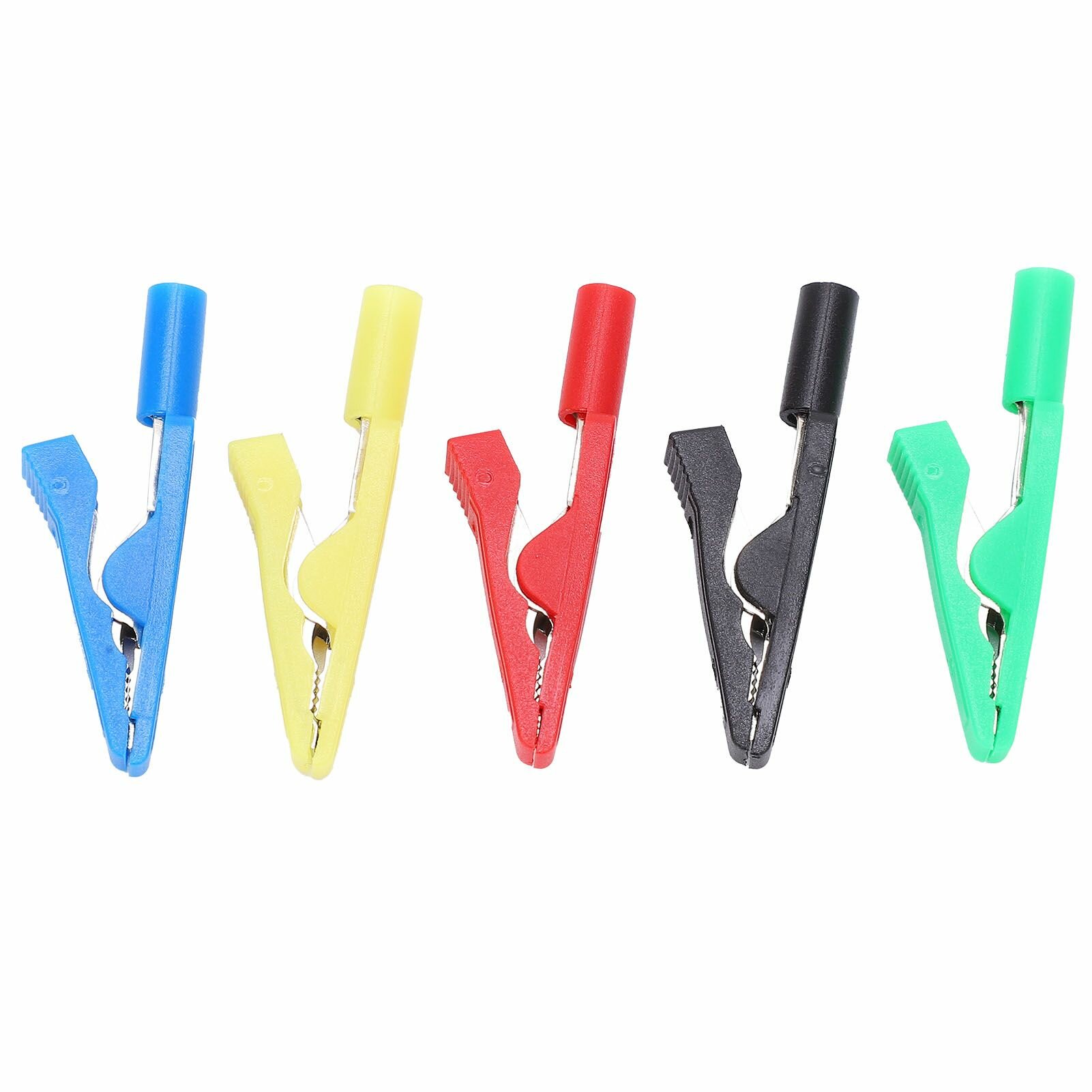 U16 Хвостовой разъем 2 мм, зажим типа крокодил с игольчатым разъемом, красный, черный, желтый, зеленый, синий, изолированный зажим