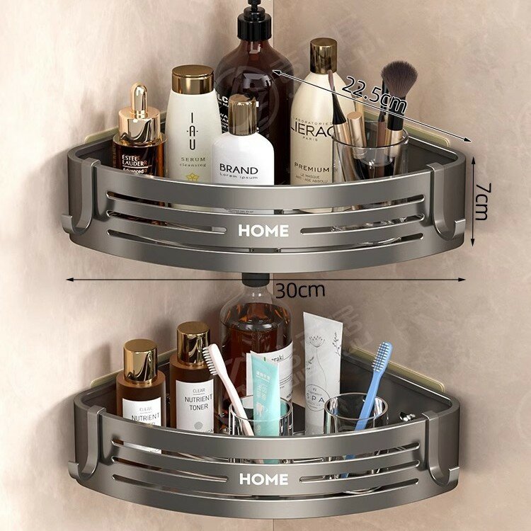 Треугольная стойка для туалета в ванной комнате, полка для унитаза, настенная полка без перфорации, настенный стеллаж