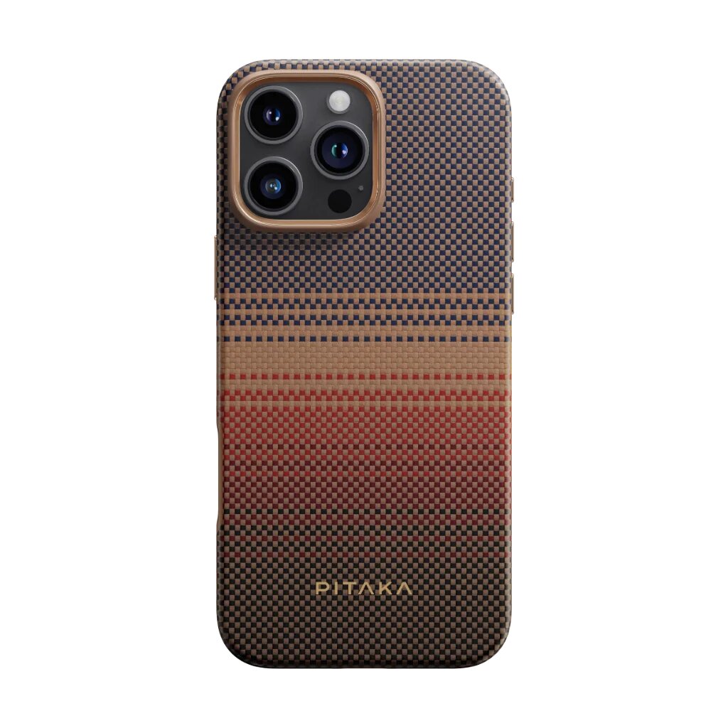 Усиленный чехол PITAKA Military-Grade для iPhone 16 Pro 6.3", закат (Sunset)