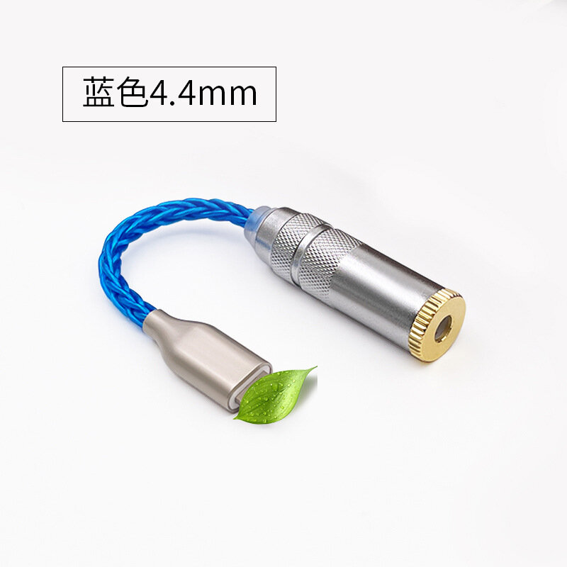 Для Apple Lightning до 3,5 2,5 4,4 мм гарнитура аудио адаптер декодирование наушников Iphone Синий адаптер баланса 4,4