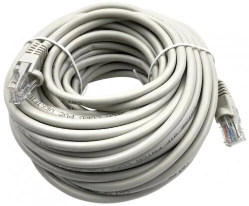 Патч-корд Buro UTP-5E-20M-G-LSZH 1Гбит/с UTP 4 пары cat.5E 20м серый