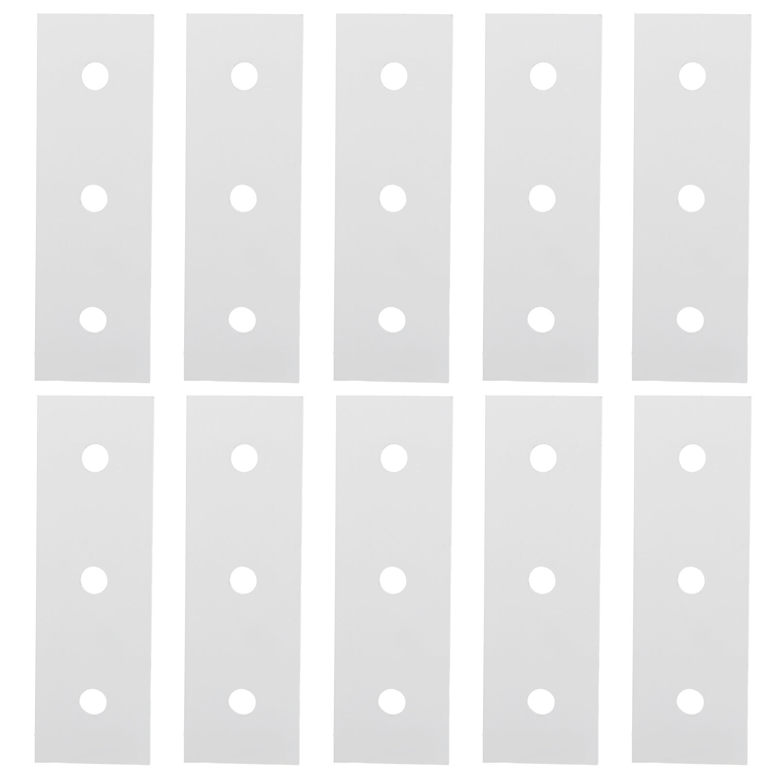 10 шт. алюминиевых плоских соединительных пластин, прямые соединительные пластины 4040‑3 отверстия