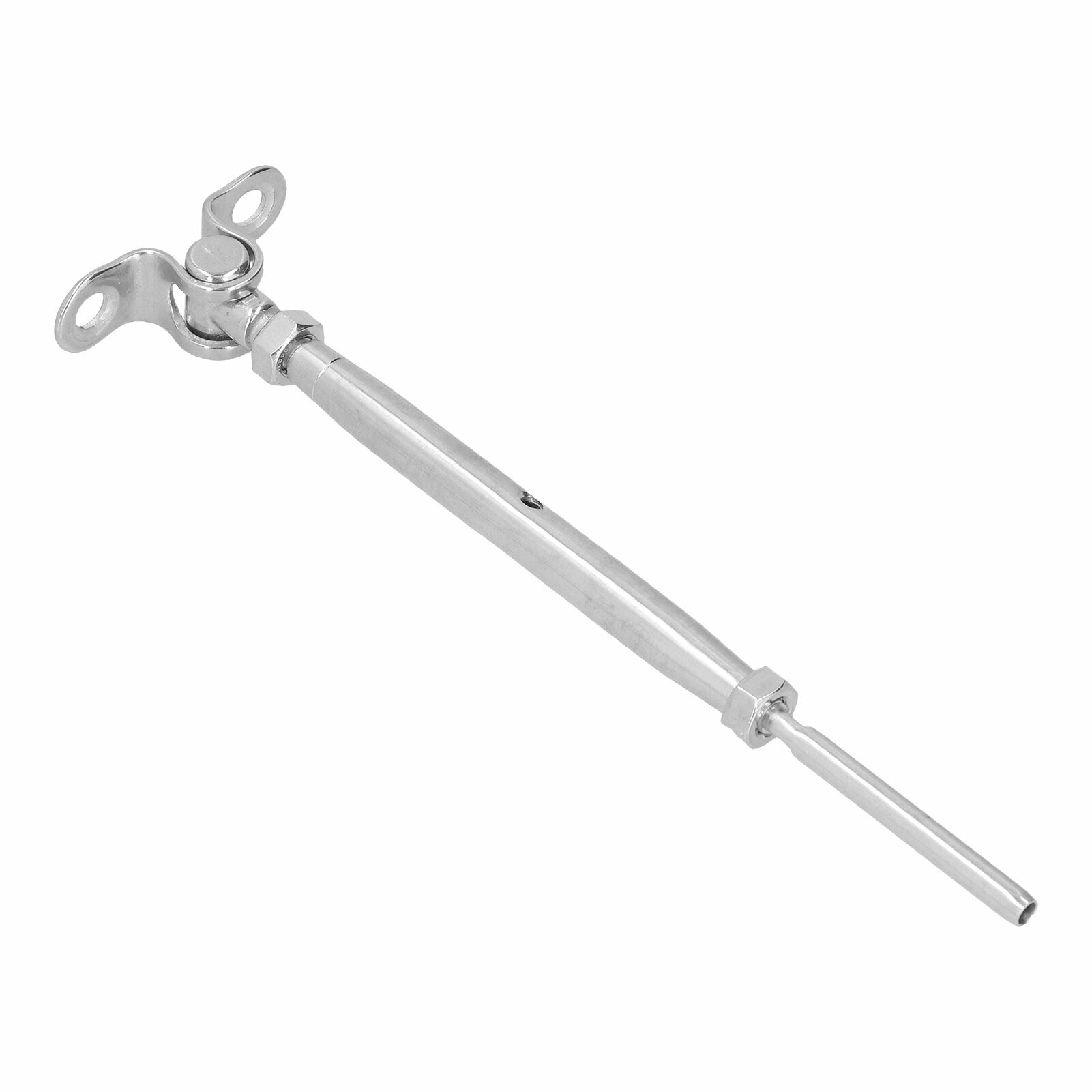 Комплект для опорных стоек из нержавеющей стали Cable Railing Kit с регулируемым углом 0-180 градусов для лестничных перил, диаметр 3/16, материал T316 нержавеющая сталь, для наружных и внутренних сложных систем ограждений: лестничные перилы, перилы для