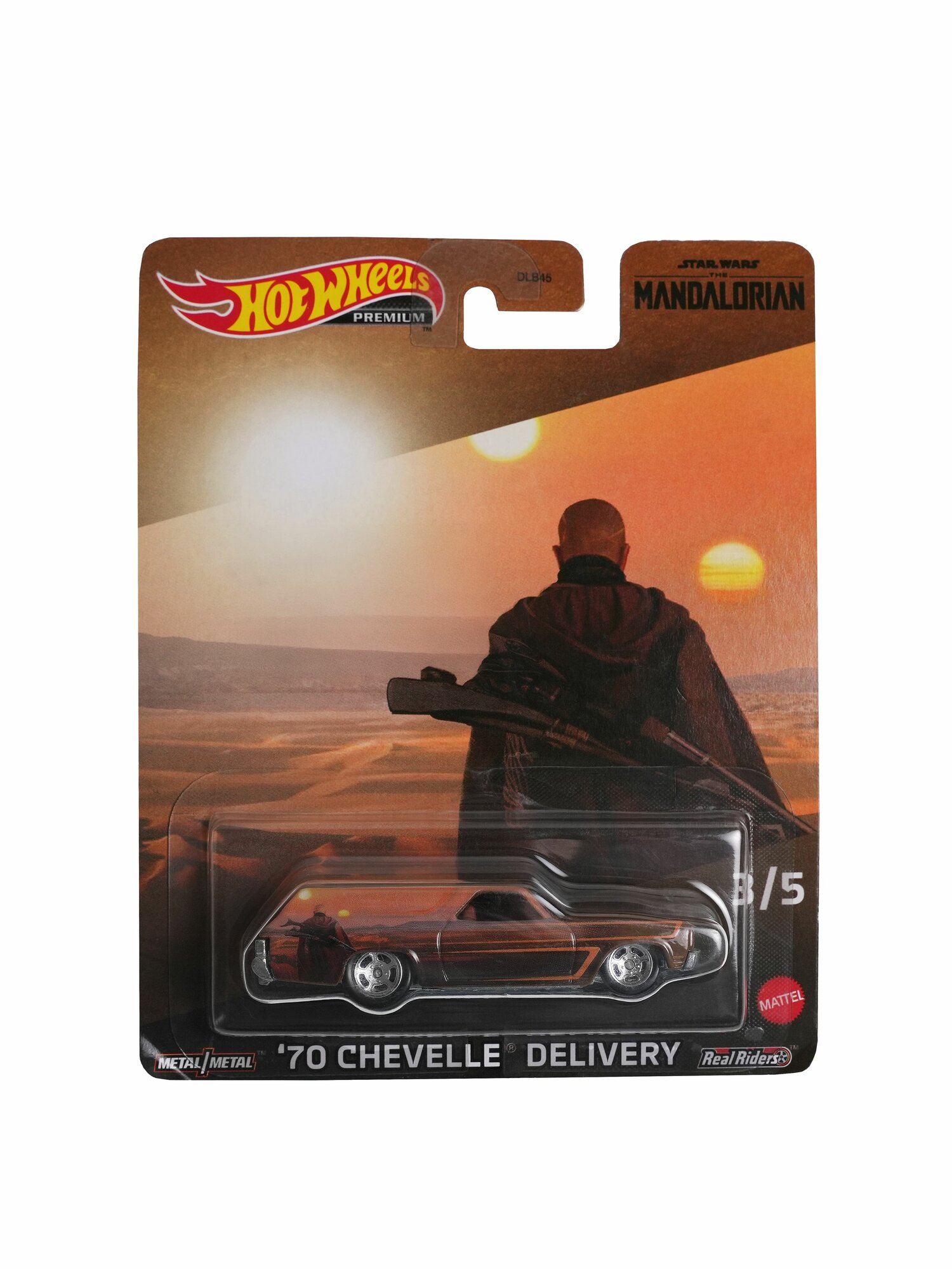 Машинка Хот вилс Звездные войны, Игрушка Hot Wheels, машинка для мальчика Мандалорец Premium 70 Chevelle Delivery