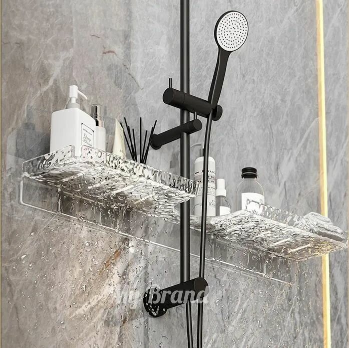 Стойка для раковины в ванной комнате с отверстиями для протечек, гофрированная, прозрачного цвета, 1 11x50x1,50 см