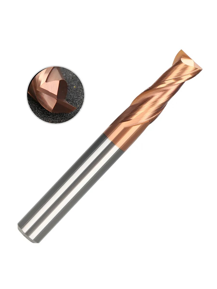 Фреза по металлу концевая 4 мм твердосплавная 1,0x4x3x50 мм