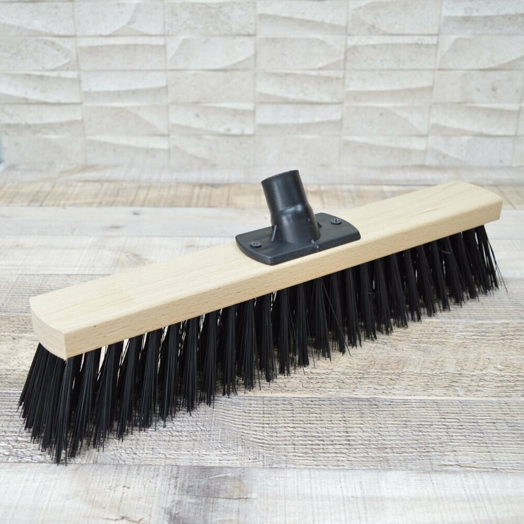 Щетка техническая 'Wood' 440мм, натуральный бук, жесткая щетина для уборки