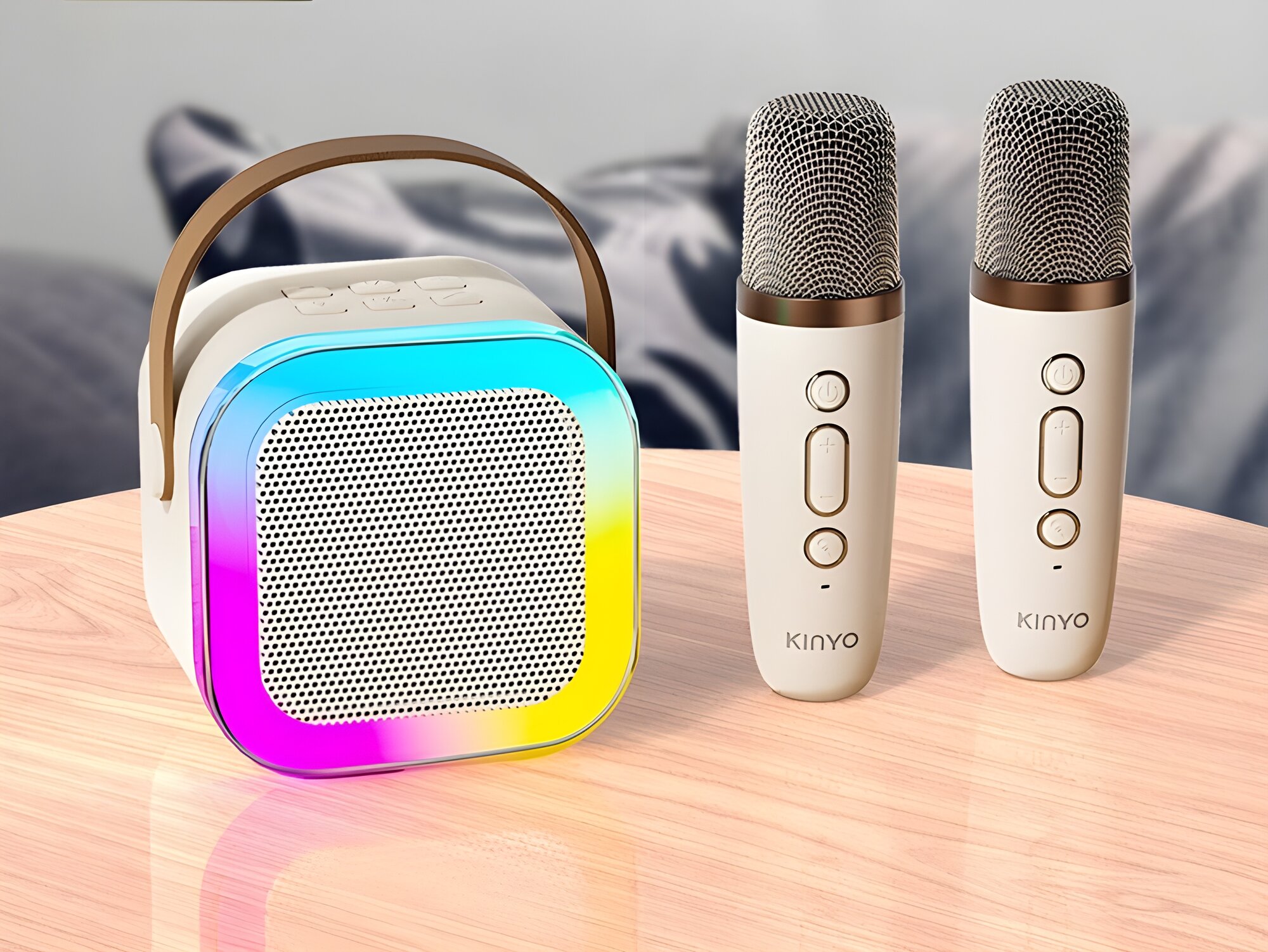 Микрофон "Jinyun" K12 Pro, беспроводной, встроенный, Bluetooth 5.0, аудио