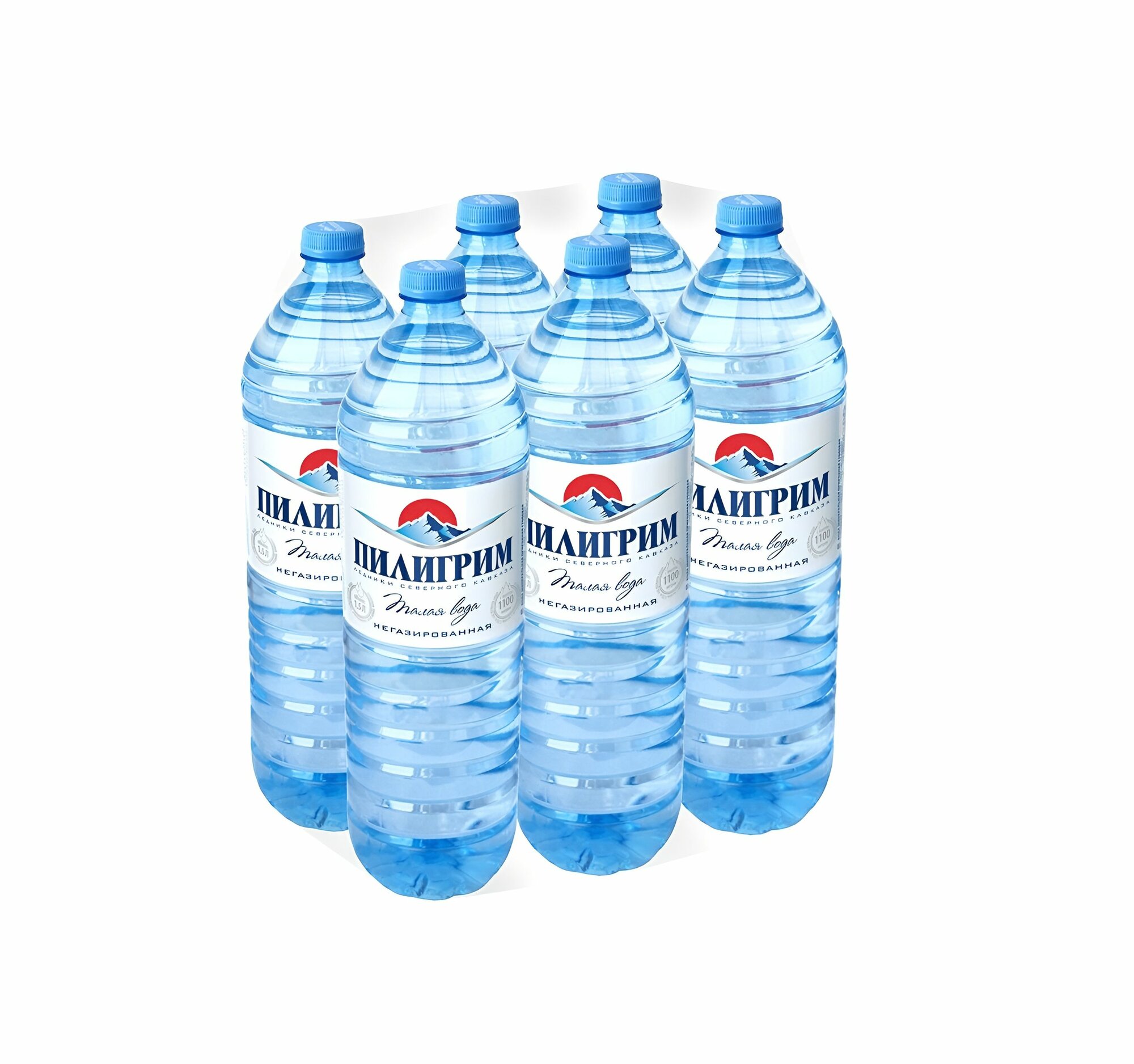 Вода негазированная Пилигрим 1.5 минеральная (упаковка 1,5л х 6шт.)