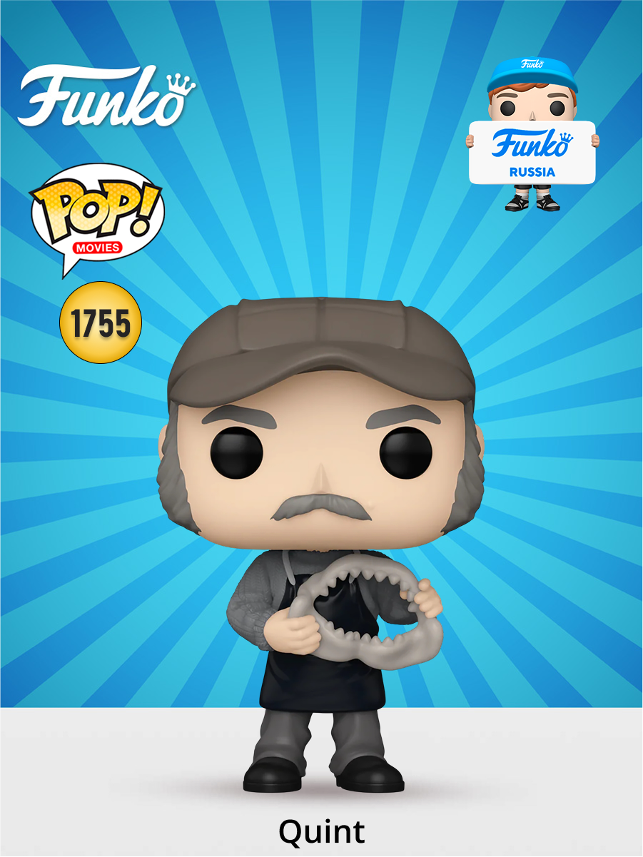 Фигурка Funko POP! Movies Jaws 50th Quint (1755) 83974 коллекционная винил 9 см