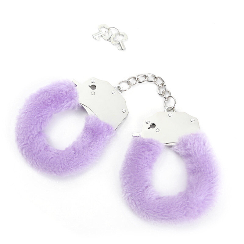 Плюшевые железные наручники утолщенные sm реквизит для связывания металлические железные наручники альтернативные обучающие игрушки наручники
