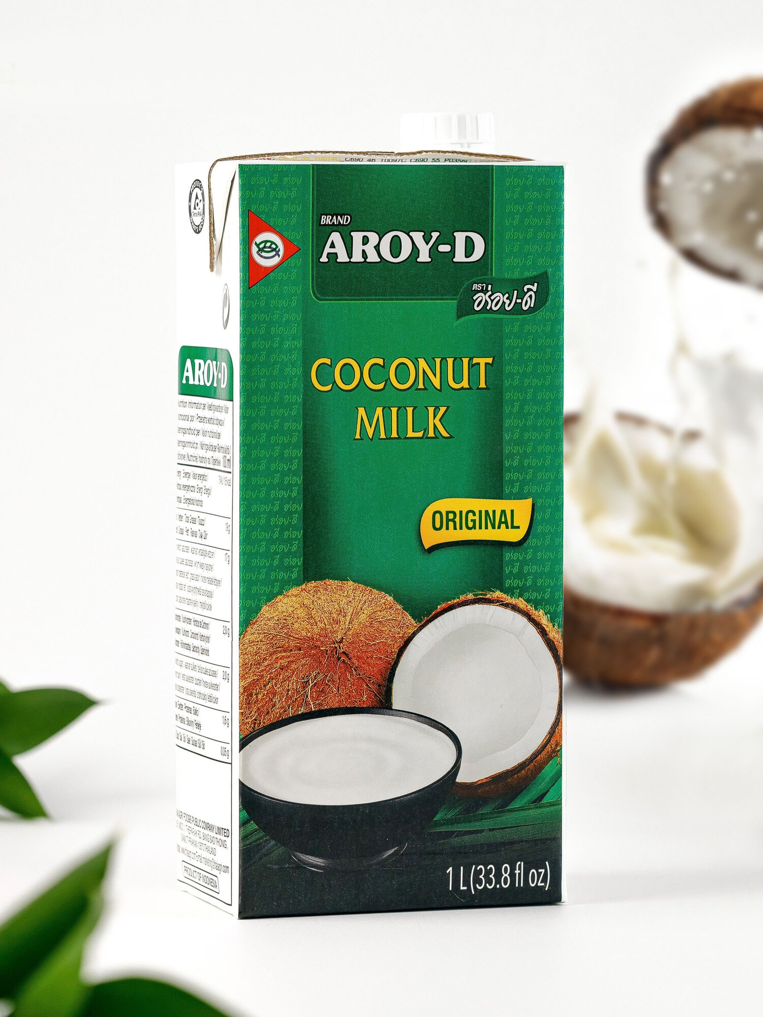 Кокосовое молоко 70% AROY-D, из мякоти кокоса, Индонезия, 1 л