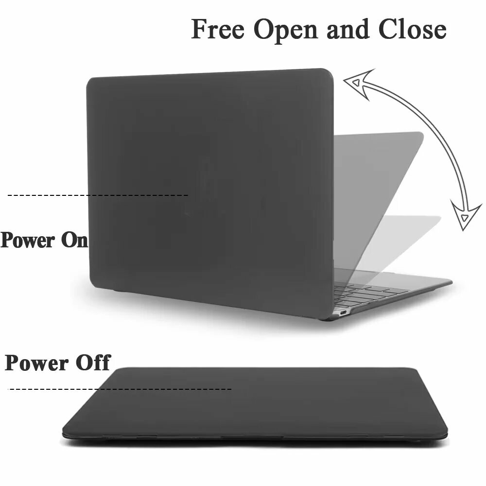 Чехол для Macbook Air и Pro Matte Black Air 13 A2337 M1 2020